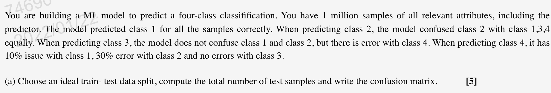 Solved 746 4.690 ing MI You are building a ML model to | Chegg.com