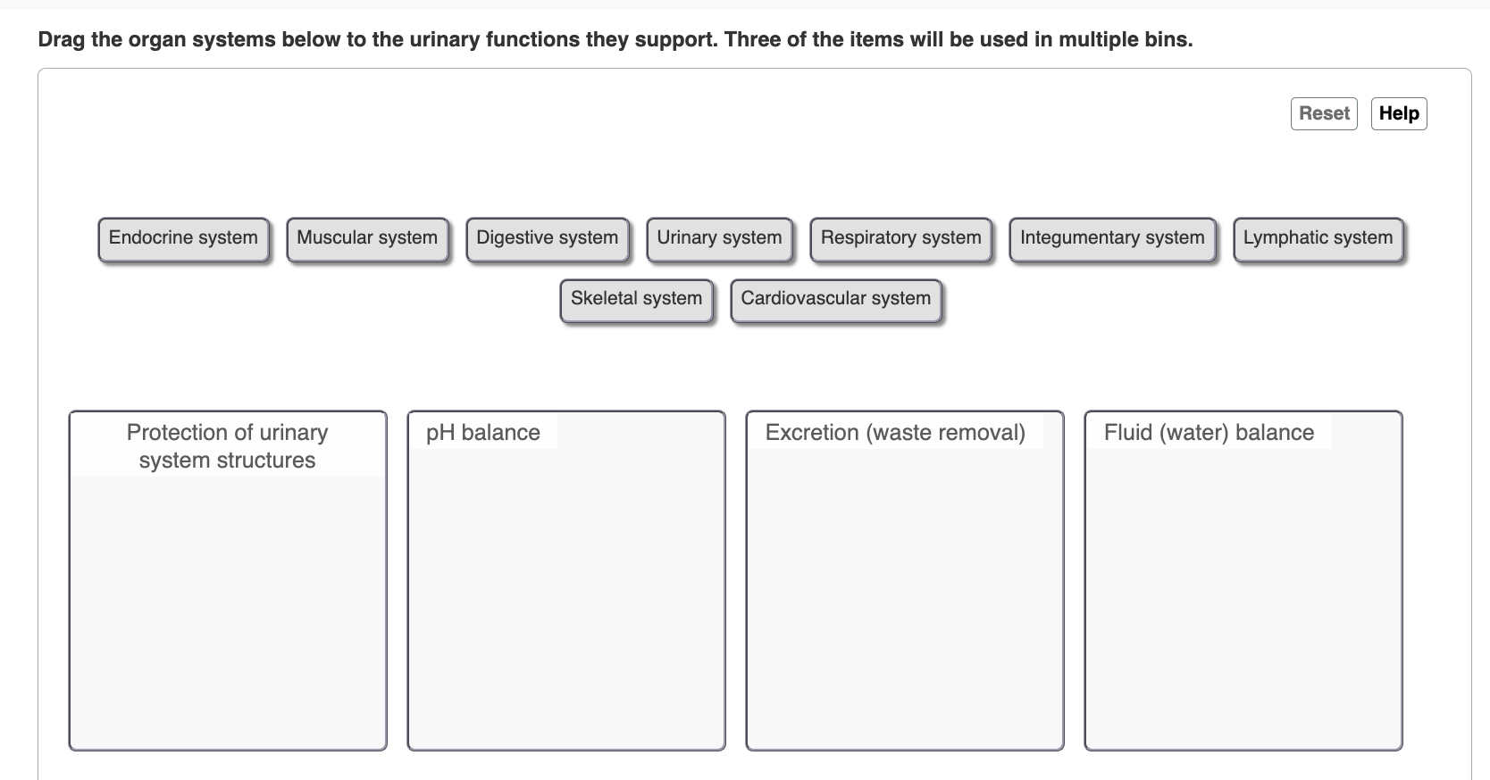 Solved Match each item listed with the appropriate function. | Chegg.com