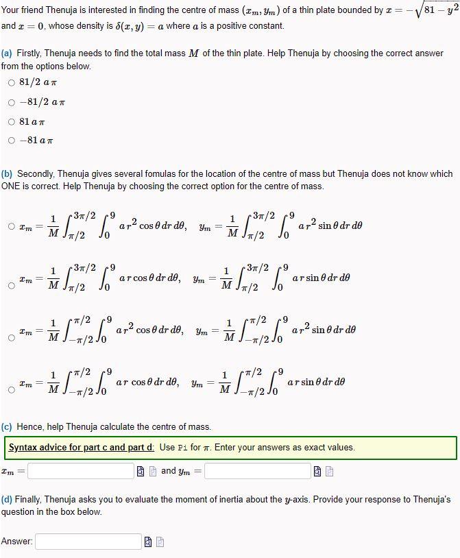 Solved Your friend Thenuja is interested in finding the | Chegg.com