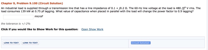 Solved Chapter 9, Problem 9.100 (Circuit Solution) An | Chegg.com