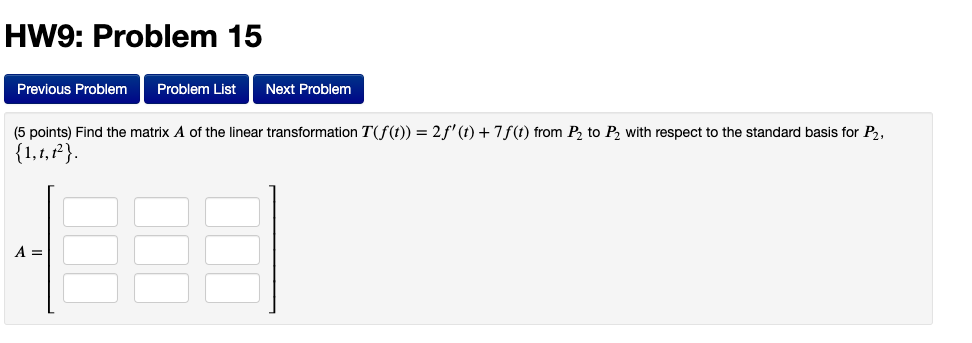 Solved HW9: Problem 15 Previous Problem Problem List Next | Chegg.com