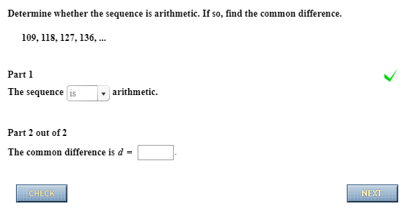 Solved Determine whether the sequence is arithmetic. If so, | Chegg.com