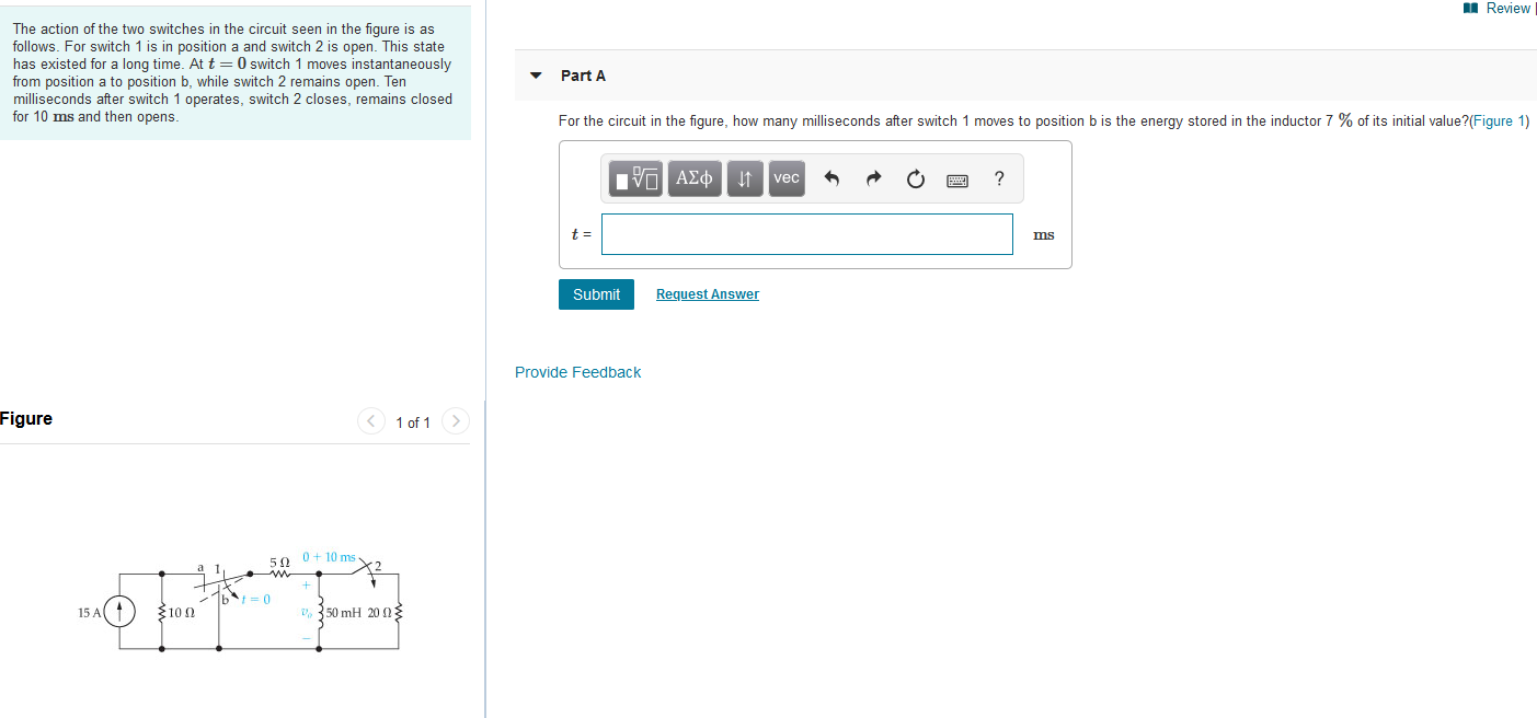 Solved Review The action of the two switches in the circuit | Chegg.com