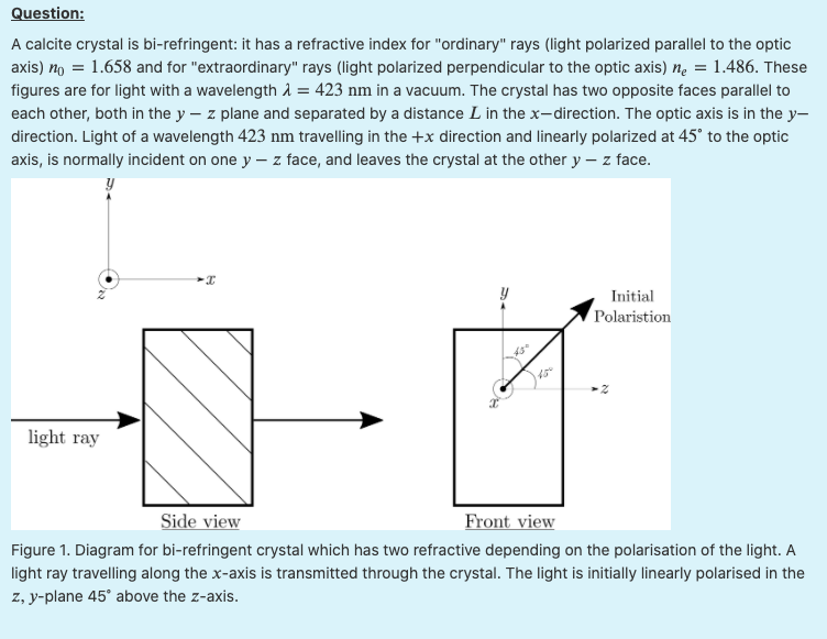 Optic Axis Of Calcite Crystal