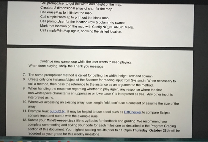 Solved Big Program 1: MineSweeper In this assignment, you | Chegg.com