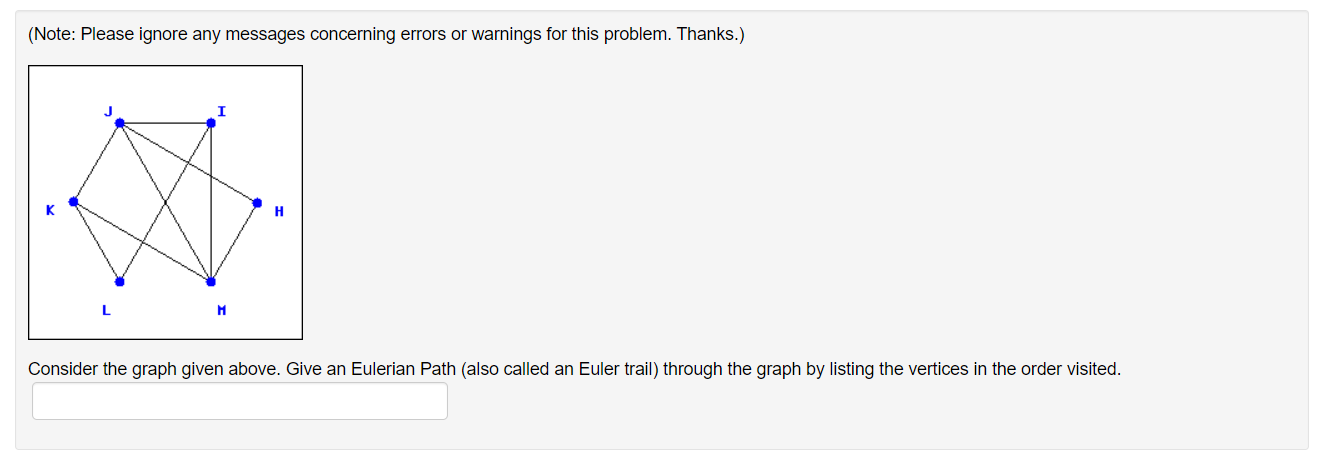 Solved (Note: Please ignore any messages concerning errors | Chegg.com