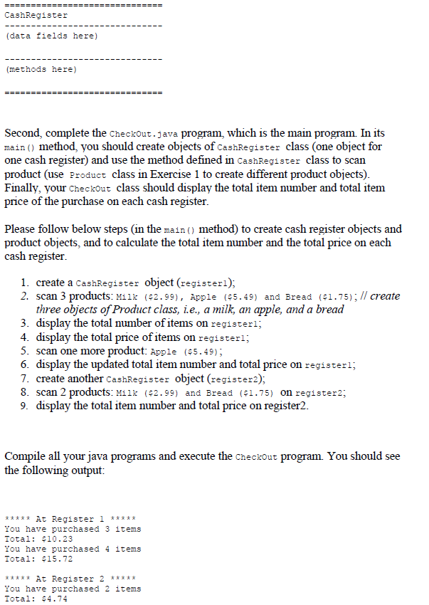 Solved Exercise 2 Design And Implement A Class 6263