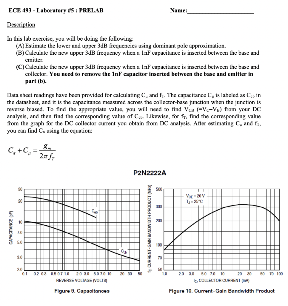 ECE 493 - Laboratory \#5 : PRELAB Name: Description | Chegg.com