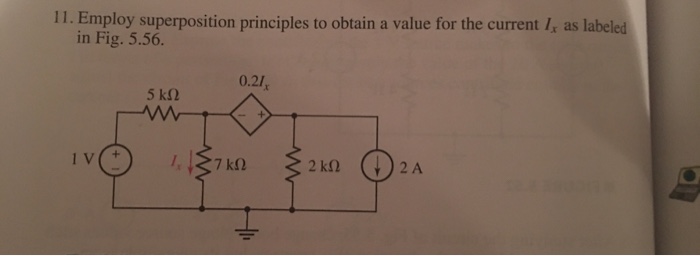 Solved Employ superposition principles to obtain a value for | Chegg.com Solved Employ superposition principles to obtain a value for | Chegg.com