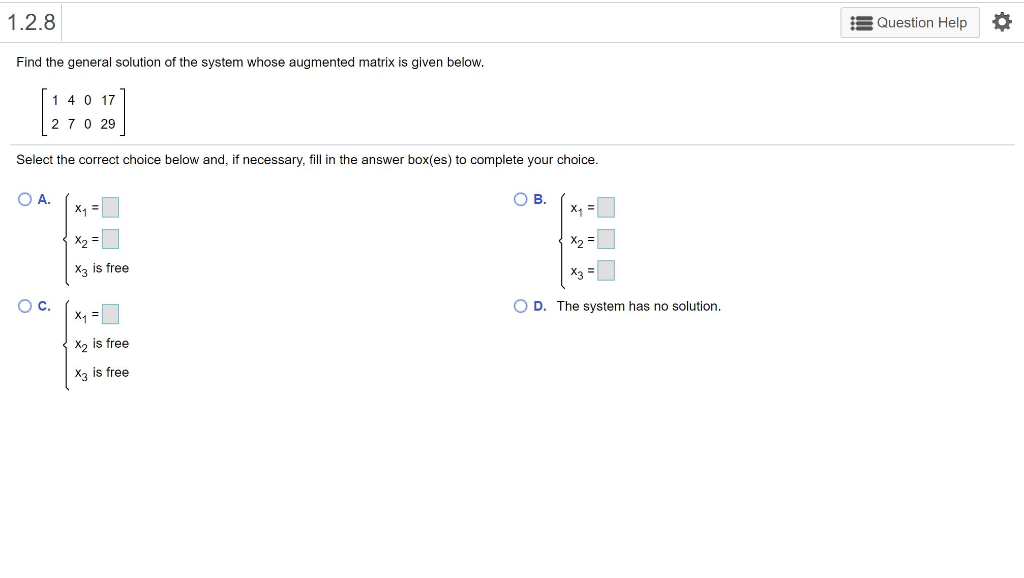 Solved 1.2.8 3 Question Help Find the general solution of | Chegg.com