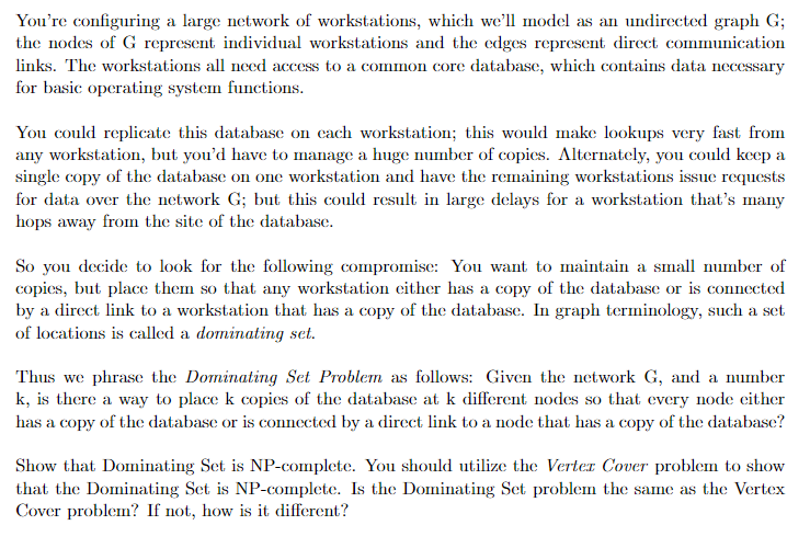Solved You're configuring a large network of workstations, | Chegg.com