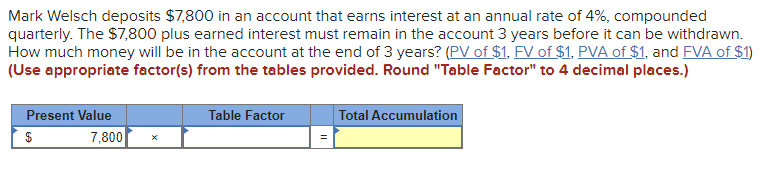 Solved Mike Derr Company expects to earn 12% per year on an | Chegg.com