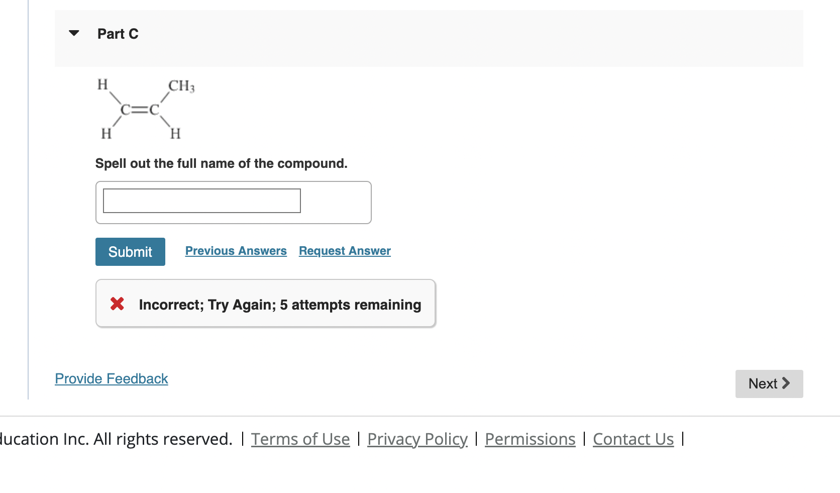 Solved Give the IUPAC name for each of the following, using | Chegg.com