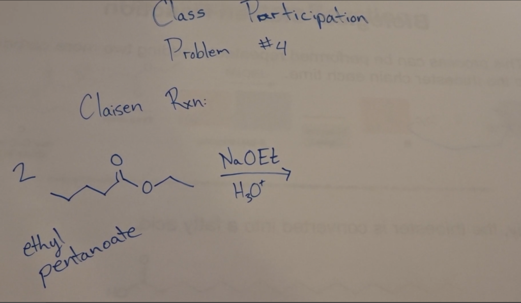 Solved Class Participation Problem #2 make aldol product -OH | Chegg.com