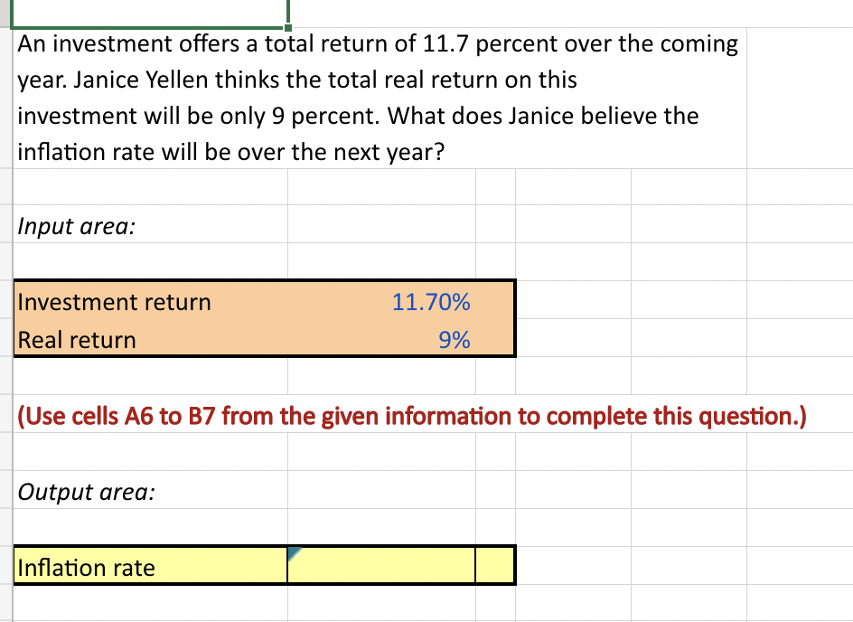 Solved An investment offers a total return of 11.7 percent | Chegg.com