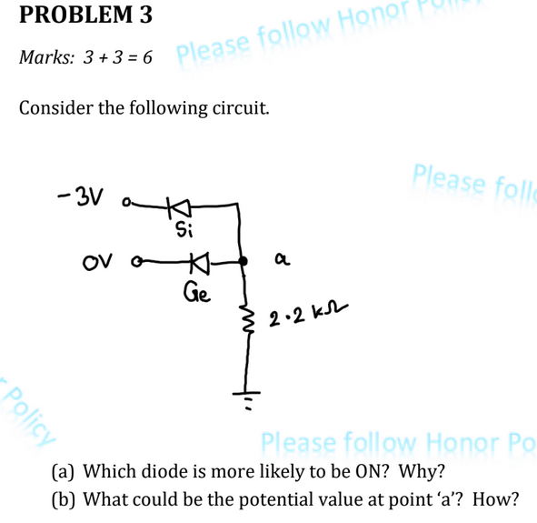 Solved PROBLEM 3 Marks: 3+3= 6 Please follow Hong Consider | Chegg.com Solved PROBLEM 3 Marks: 3+3= 6 Please follow Hong Consider | Chegg.com