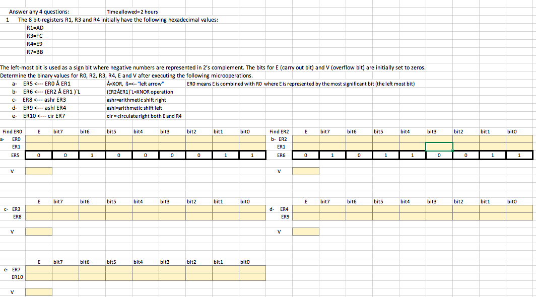 Solved Answer any 4 questions: Time allowed=2 hours 1 The 8 | Chegg.com