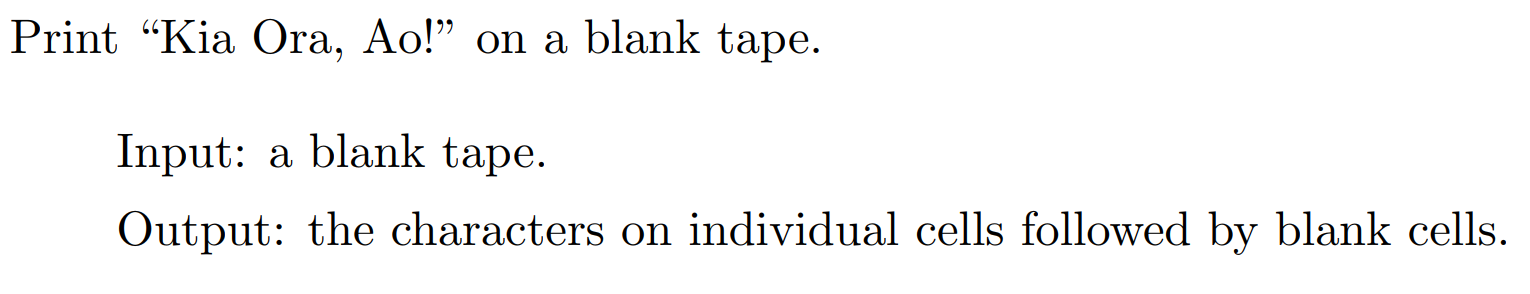 Solved Write a Turing machine to do the task below using | Chegg.com