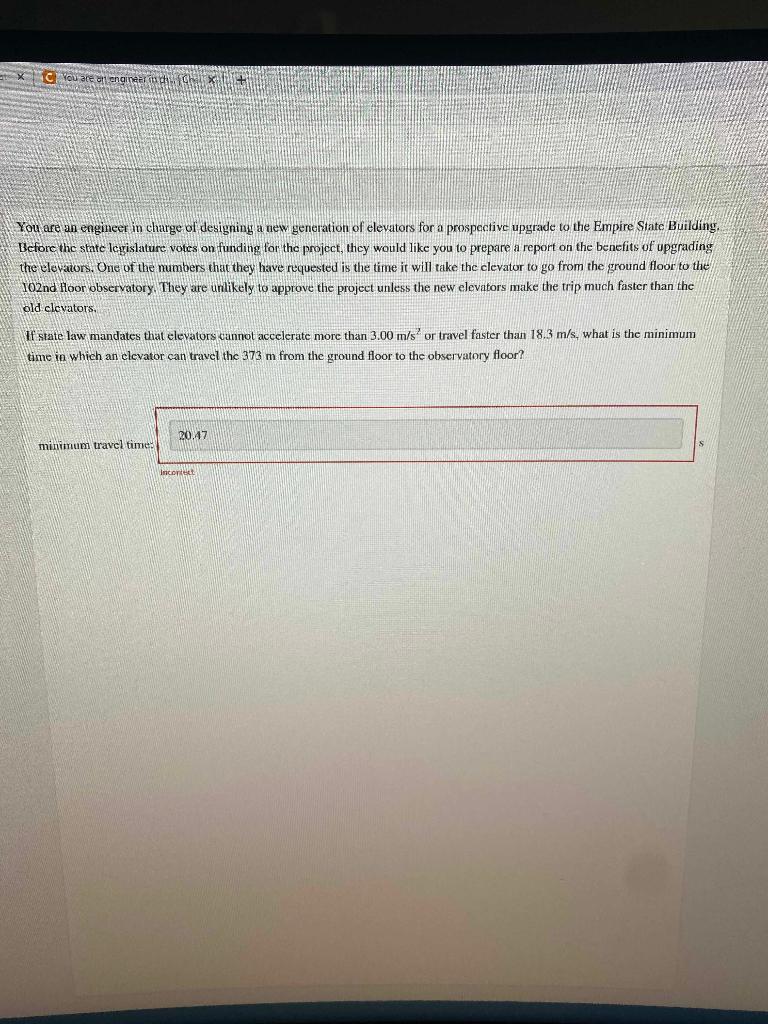 Solved You are an engineer in charge of designing a new | Chegg.com