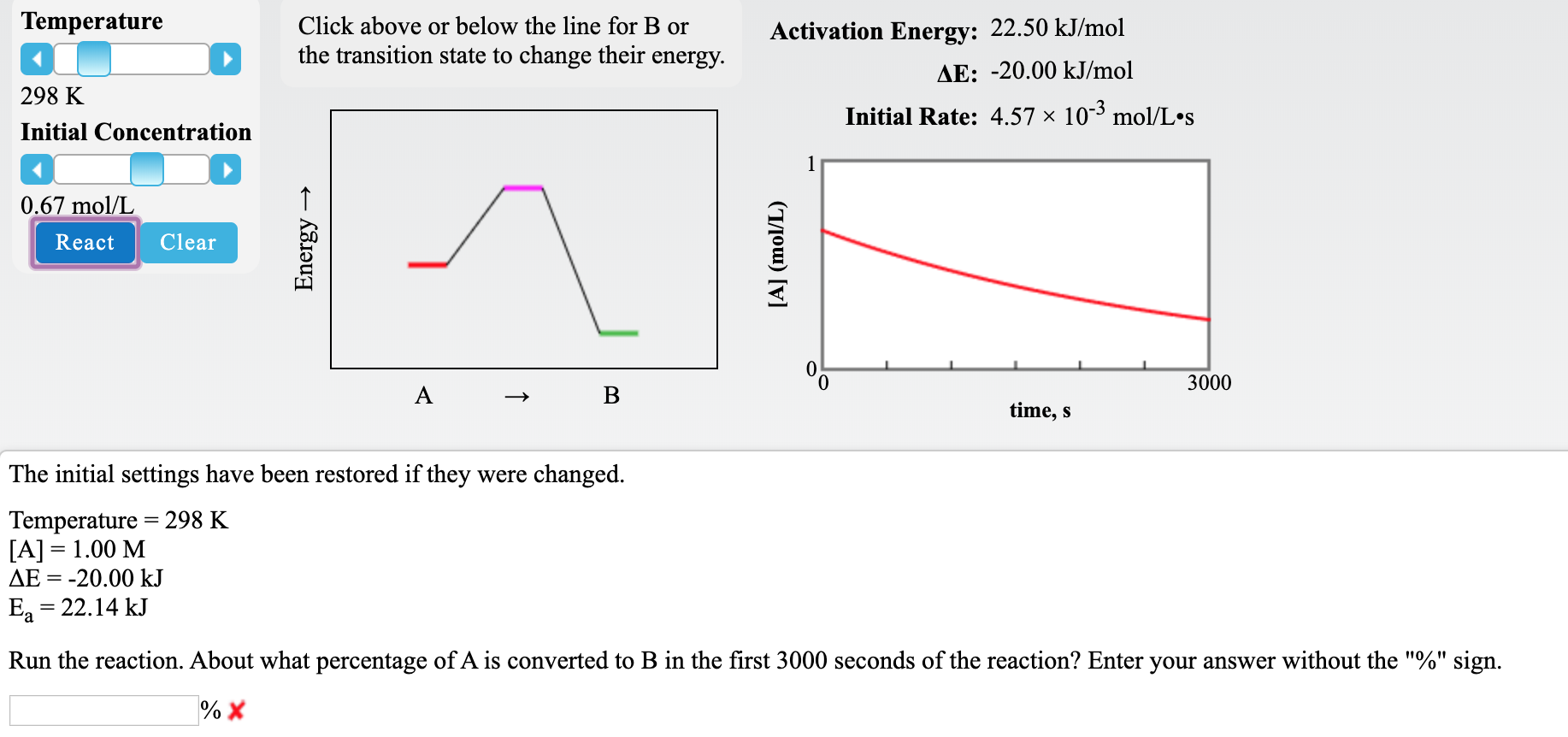 Solved The initial settings have been restored if they | Chegg.com