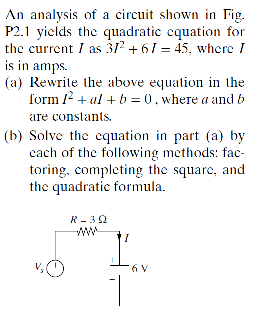 Solved An analysis of a circuit shown in Fig. P2.1 yields | Chegg.com