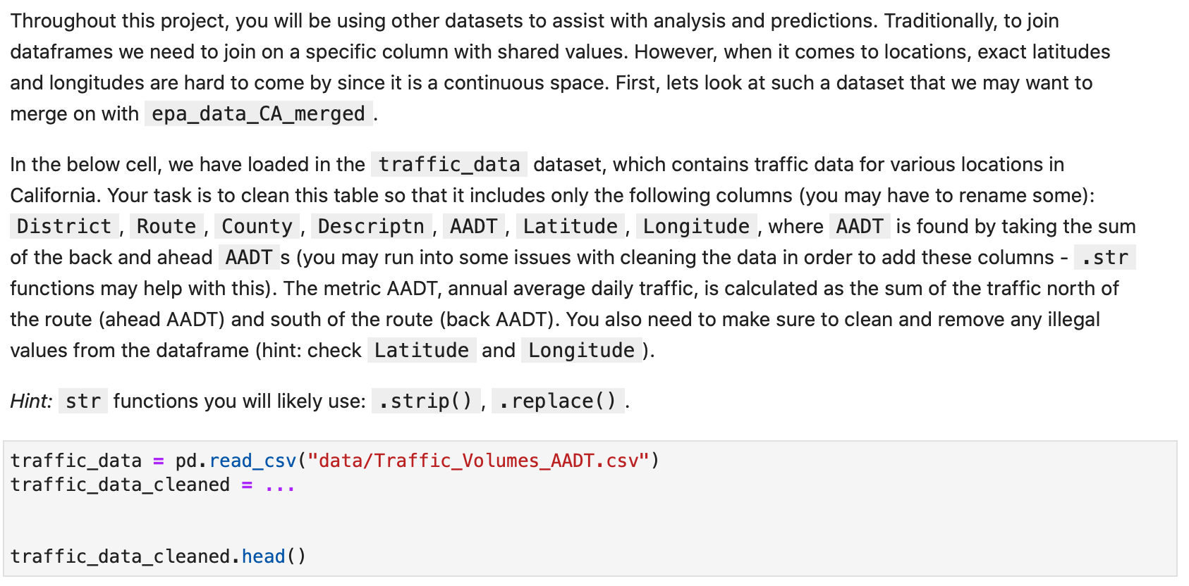 Throughout this project, you will be using other | Chegg.com