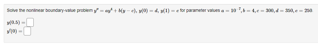 Solved Solve the nonlinear boundary-value problem | Chegg.com
