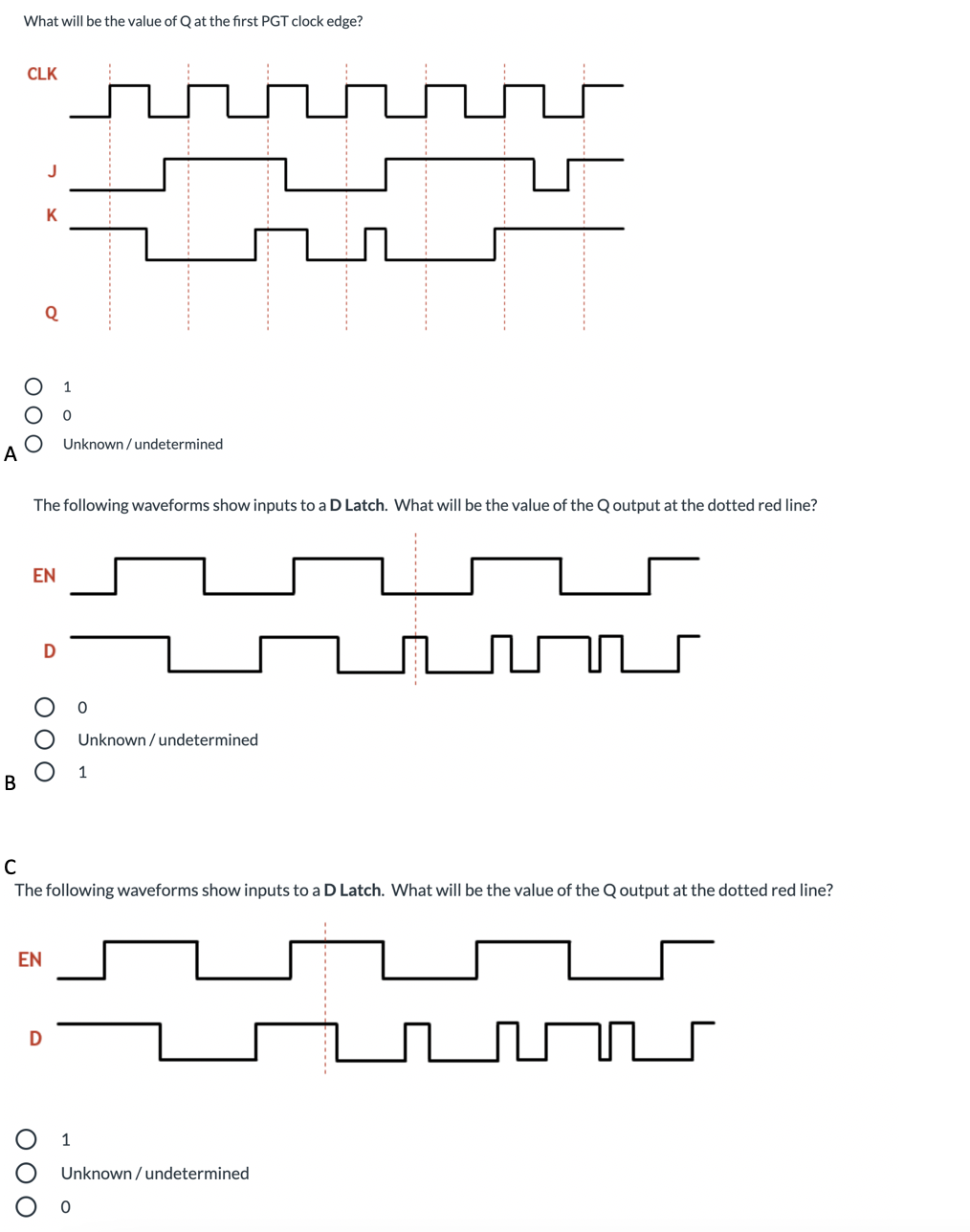 Solved What will be the value of Q at the first PGT clock | Chegg.com