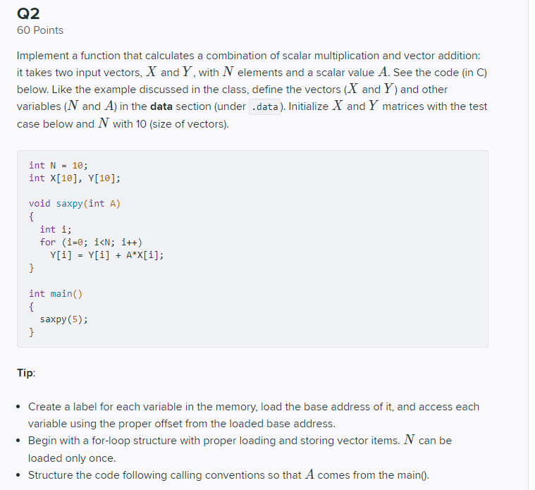 Solved Q2 60 Points Implement A Function That Calculates A 3391