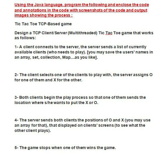 Solved Using The Java Language Program The Following And 