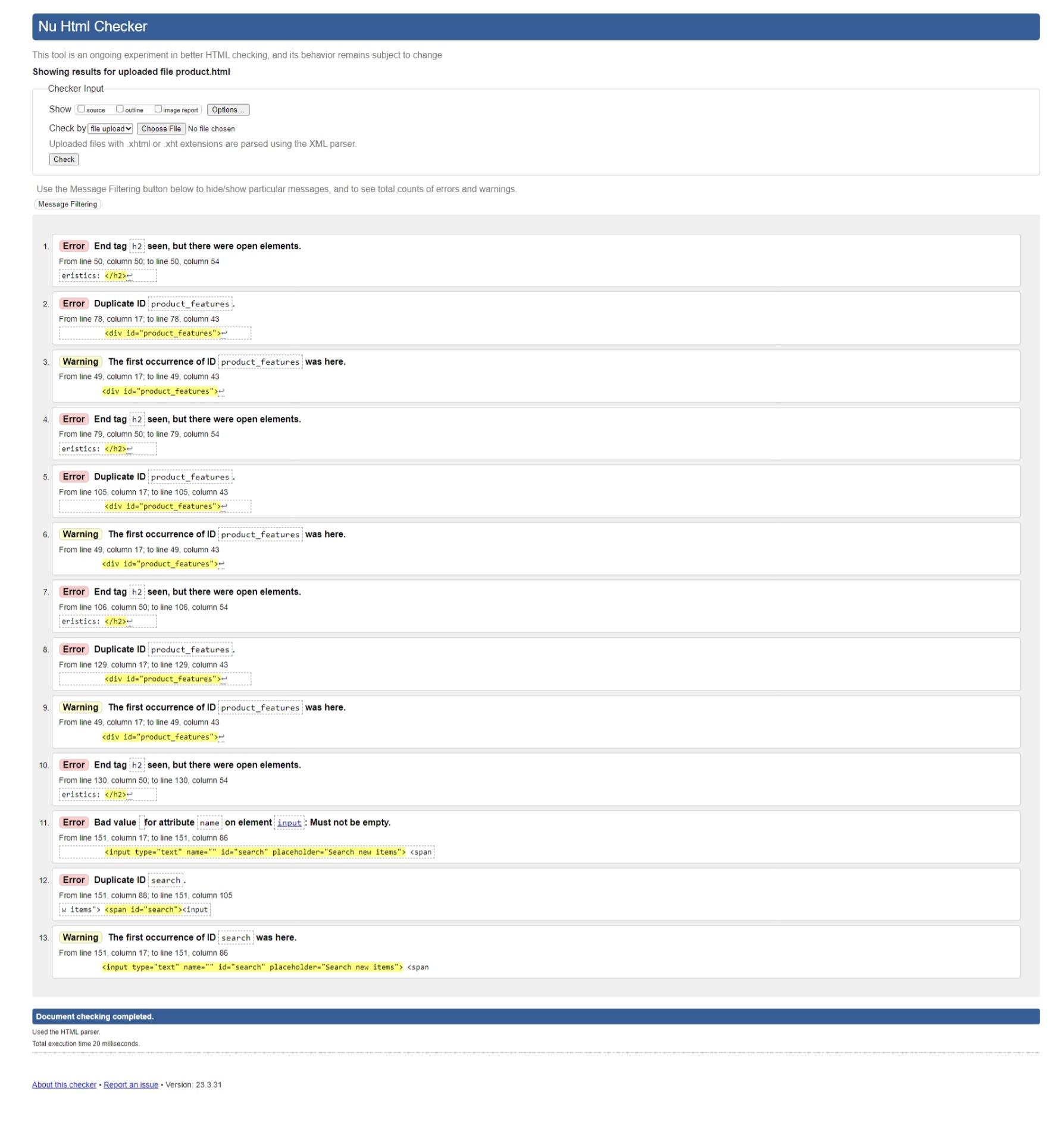 Solved can somebody please fix my html and post the final | Chegg.com