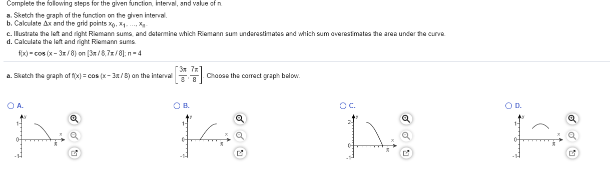Solved Complete the following steps for the given function, | Chegg.com