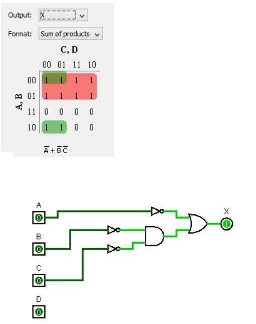 Solved Part 2: Boolean Functions (1) Table 1 A B С D X 1. | Chegg.com