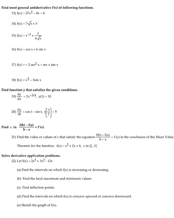 Solved Find the following limits. 1) lim x2+3x+7 x-u | Chegg.com