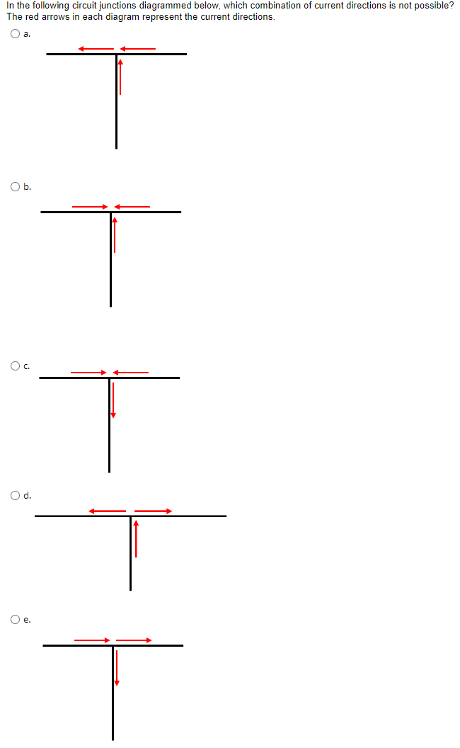 Solved In the following circuit junctions diagrammed below, | Chegg.com
