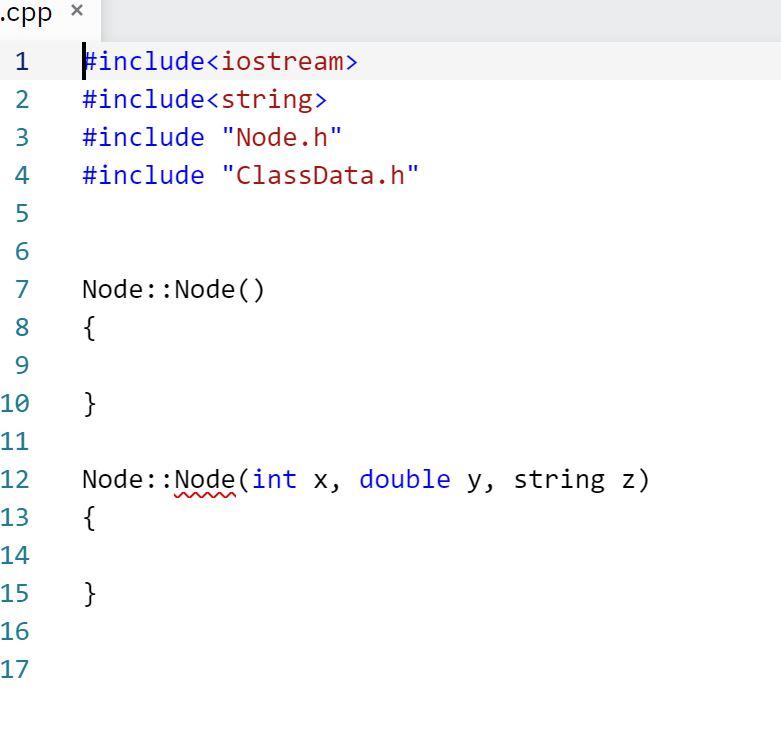 Solved 1 Ifndef Node Define Node 2 3 4 5 6 Include 