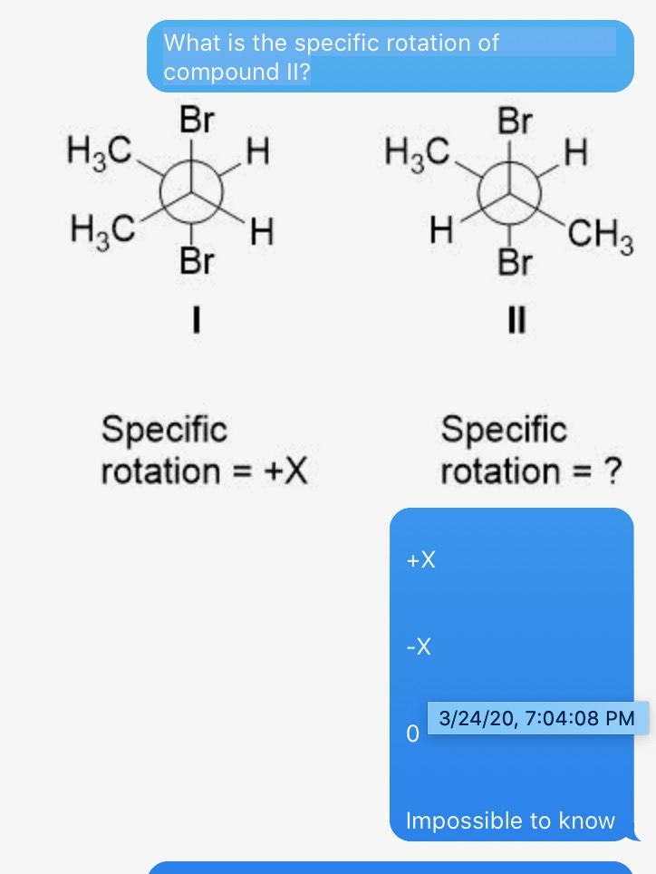Solved What is the specific rotation of compound II? Br H5C | Chegg.com
