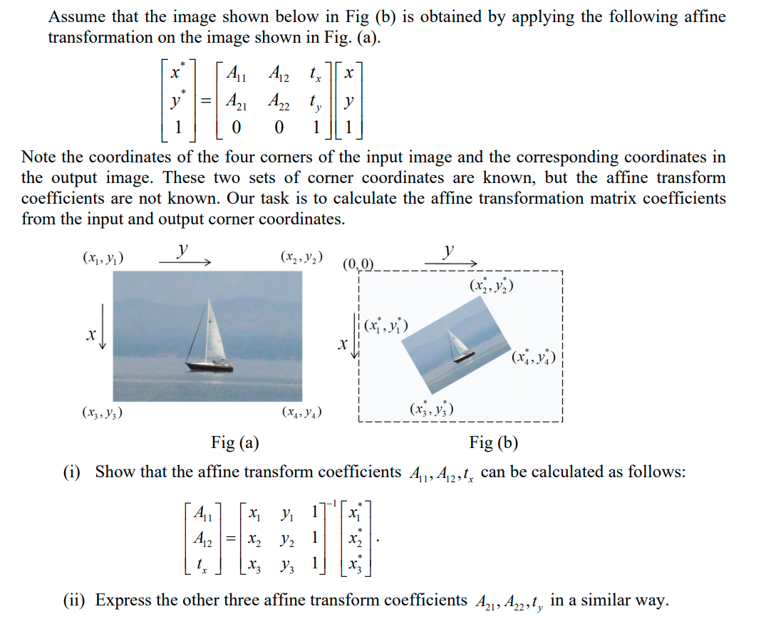 Solved Assume that the image shown below in Fig (b) is | Chegg.com
