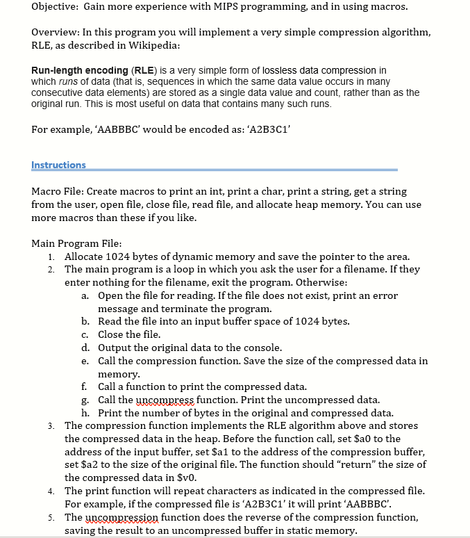 Coding in MIPS Objective: Gain more experience with | Chegg.com