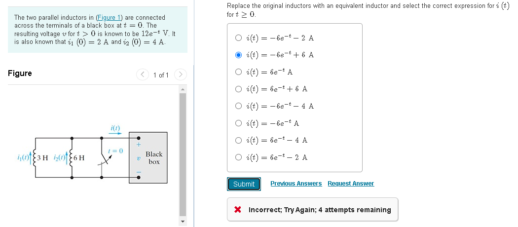 Solved The two parallel inductors in (Figure 1) are | Chegg.com