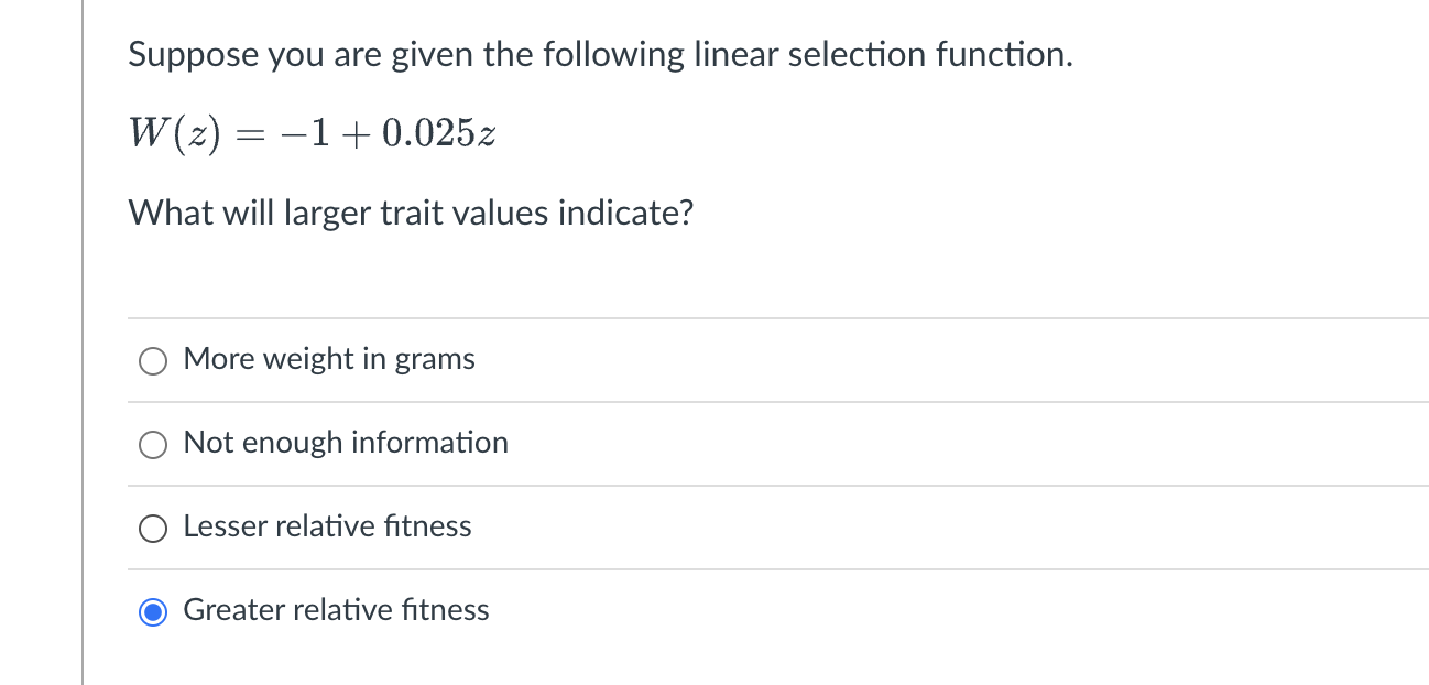 Solved Suppose you are given the following linear selection | Chegg.com