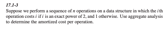 Solved Suppose we perform a sequence of n operations on a | Chegg.com