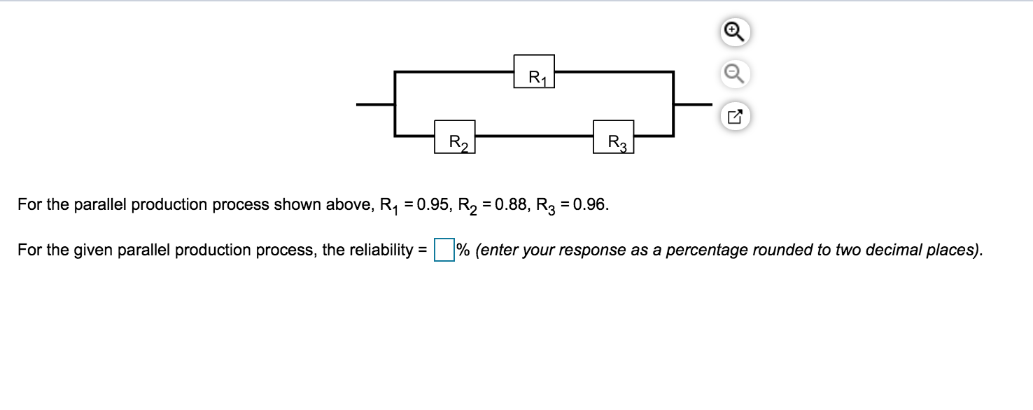 Solved For the parallel production process shown above, R4 = | Chegg.com