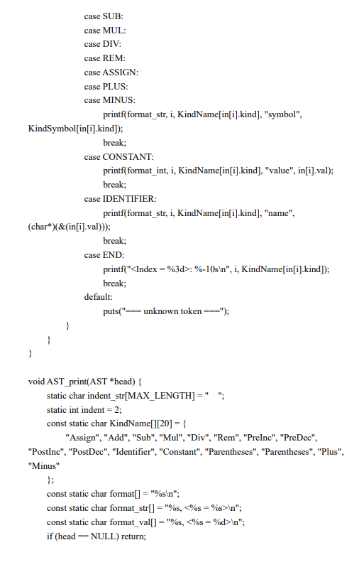 Solved Use c language Complete the function(codegen) that | Chegg.com