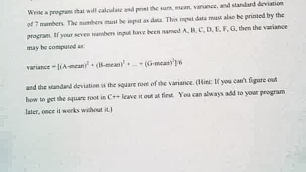 Solved C++ Programming language NB- Use Codeblock Sotfware- | Chegg.com