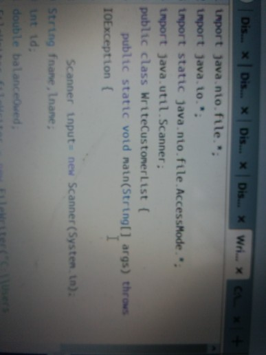 Solved 1. Create a program irn 3 i WriteCustomerList.java | Chegg.com