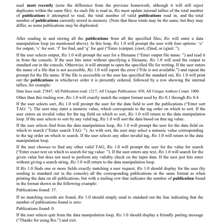 Solved User Request: "Create a simple system to read, store, | Chegg.com