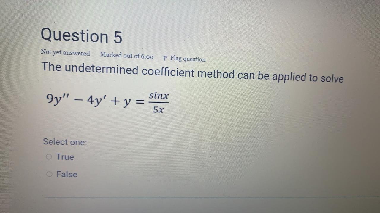 Solved Question 8 Not yet answered Marked out of 6.00 P Flag | Chegg.com