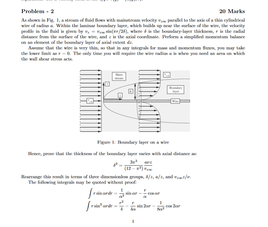 Problem - 220 ﻿MarksAs ﻿shown in ﻿Fig. 1, ﻿a stream | Chegg.com