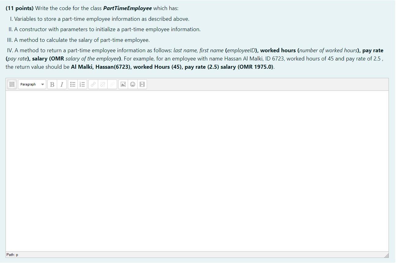 Solved Write a Java program that displays employees | Chegg.com